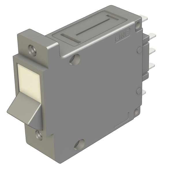 C-Frame MKIV MCB: 1P, rocker handle with quick-connect termination ...
