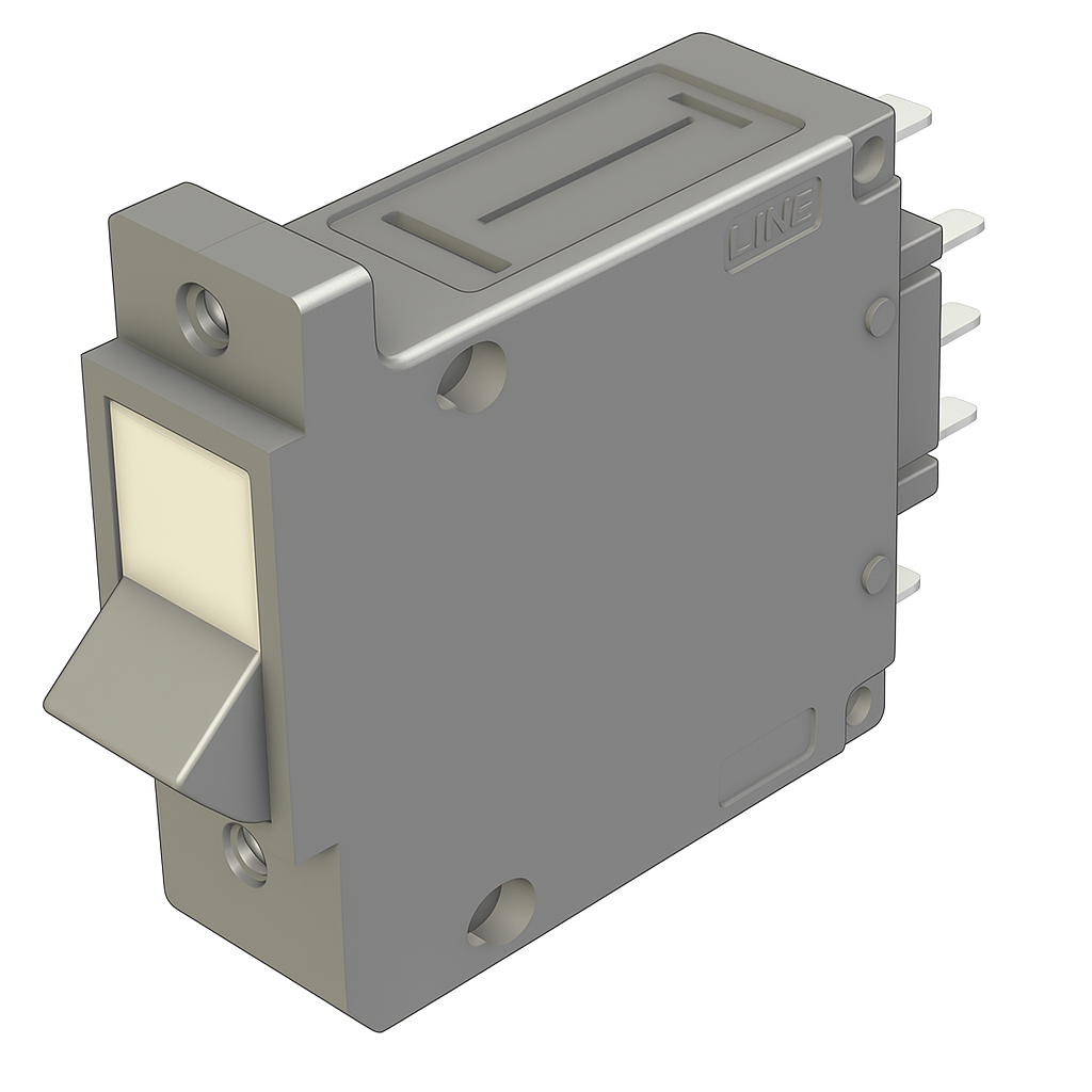C-Frame MKIV MCB: 1P, rocker handle with quick-connect termination ...