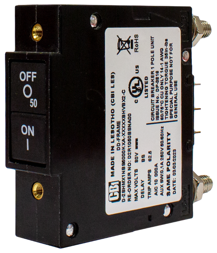 DD-Frame MCB: 1P, rocker handle with plug-in termination – CBI REAL ...