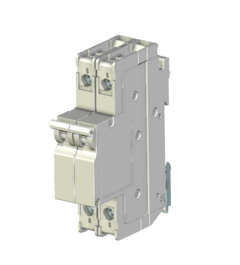 YA-Frame MCB: 2P, 300Vdc, polarized, DIN 45 & 57mm & DM 57mm Escutcheon ...